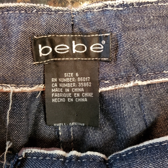 bebe | Jeans | Bebe Brown Suede Leather Denim Pants | Poshmark